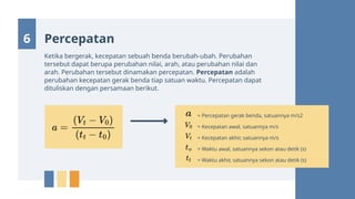 Presentasi Kinematika Gerak Benda kelas XI | PPTX