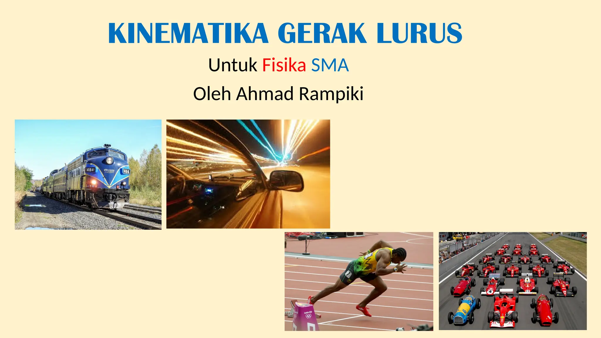 kinematika gerak lurus dan gerak melingkar | PPTX