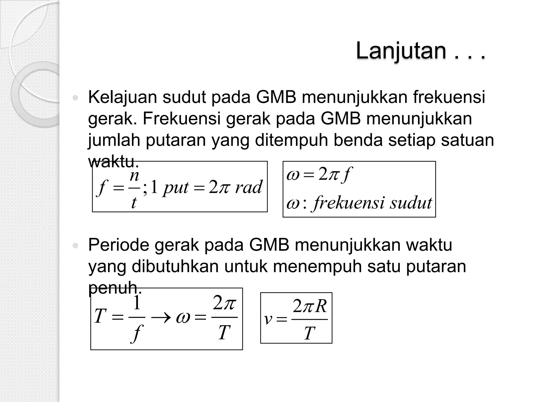 Kinematika Gerak Lurus dan Melingkar | PPTX