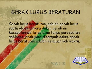Kinematika gerak lurus | PPTX