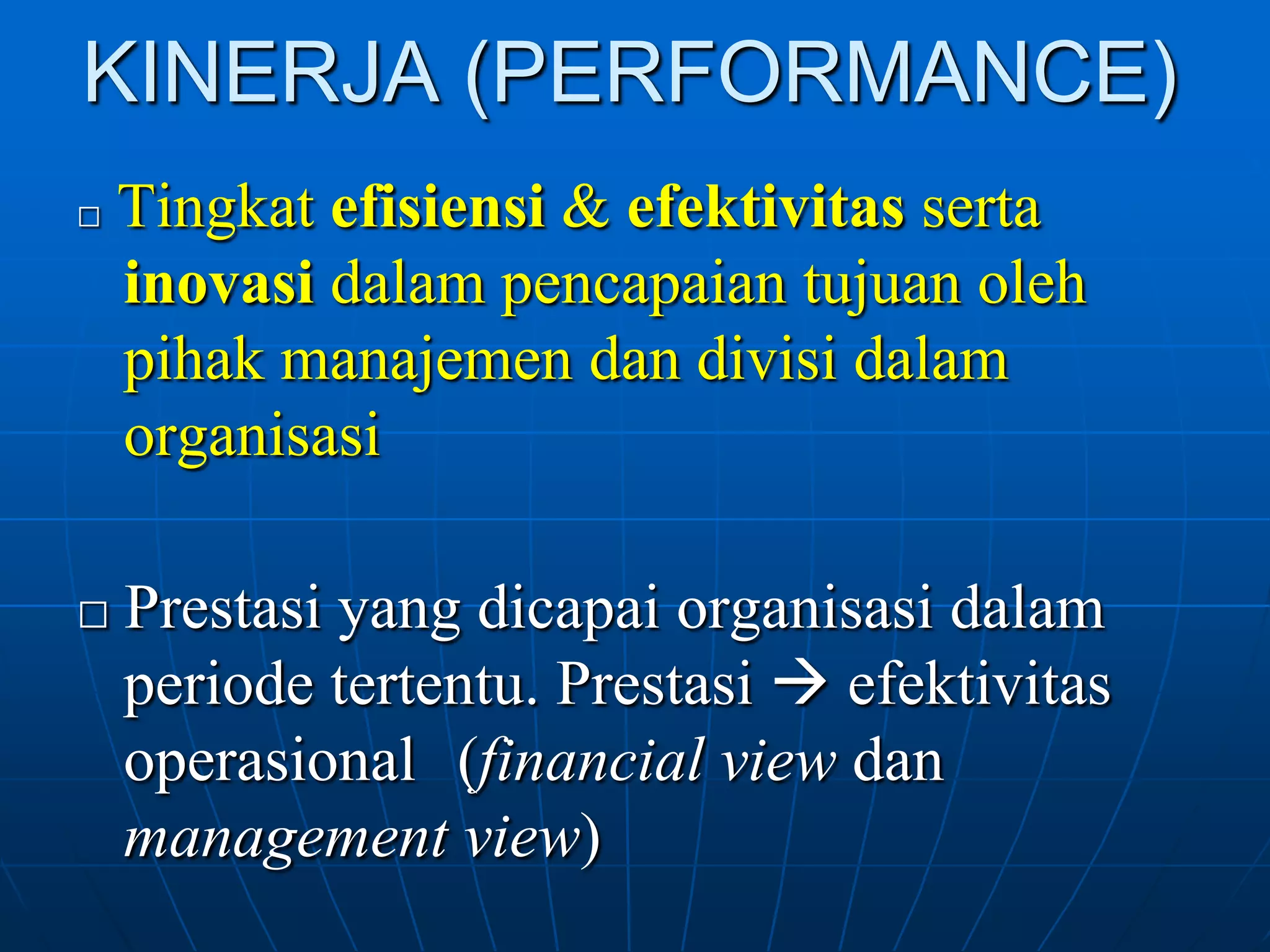 Kinerja (performance) | PPTX