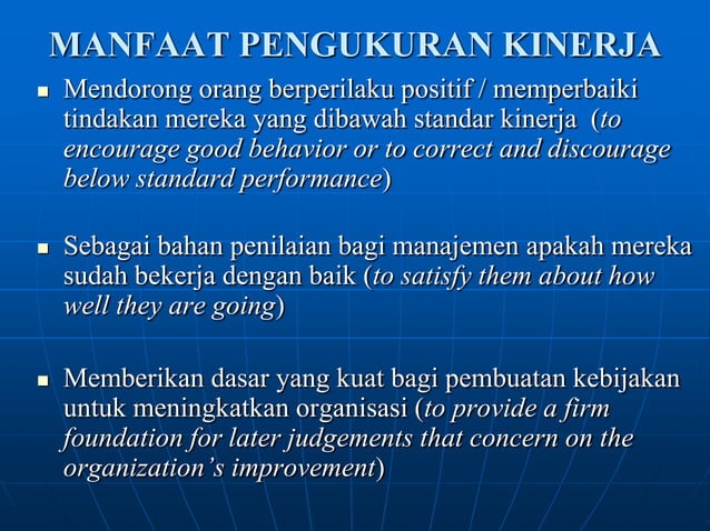 Kinerja (performance) | PPTX