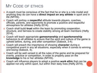 Kines 494 coaching ethics presentation | PPTX