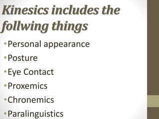 Kinesics | PPTX