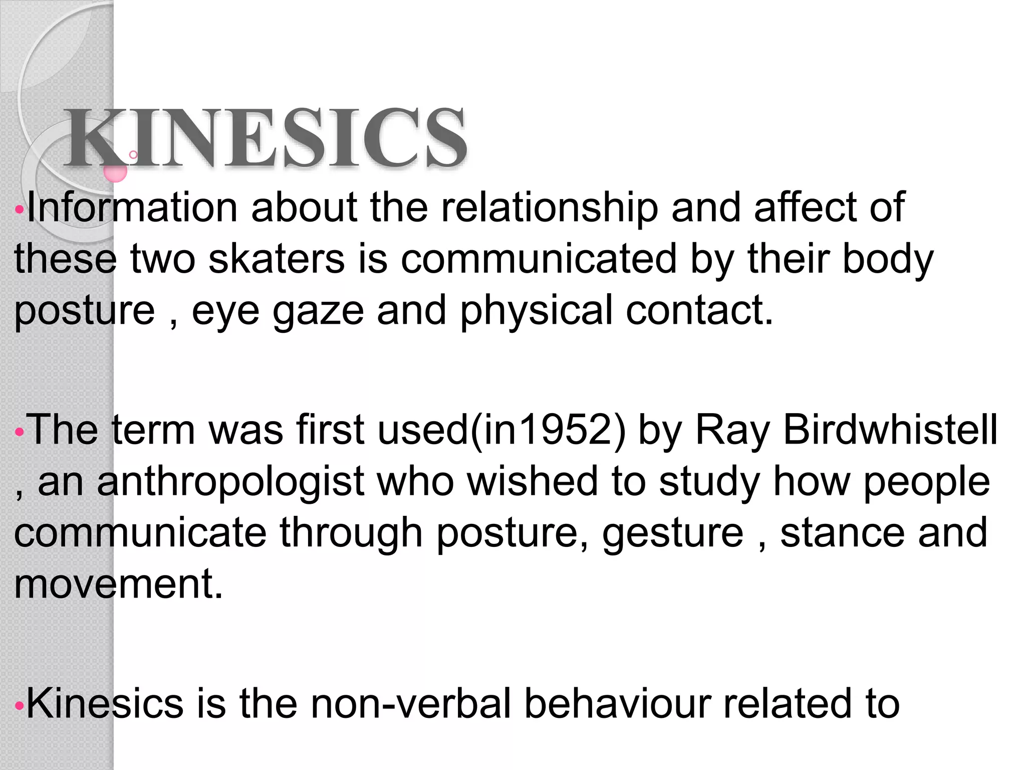 Kinesics (Communication Skills) | PPTX
