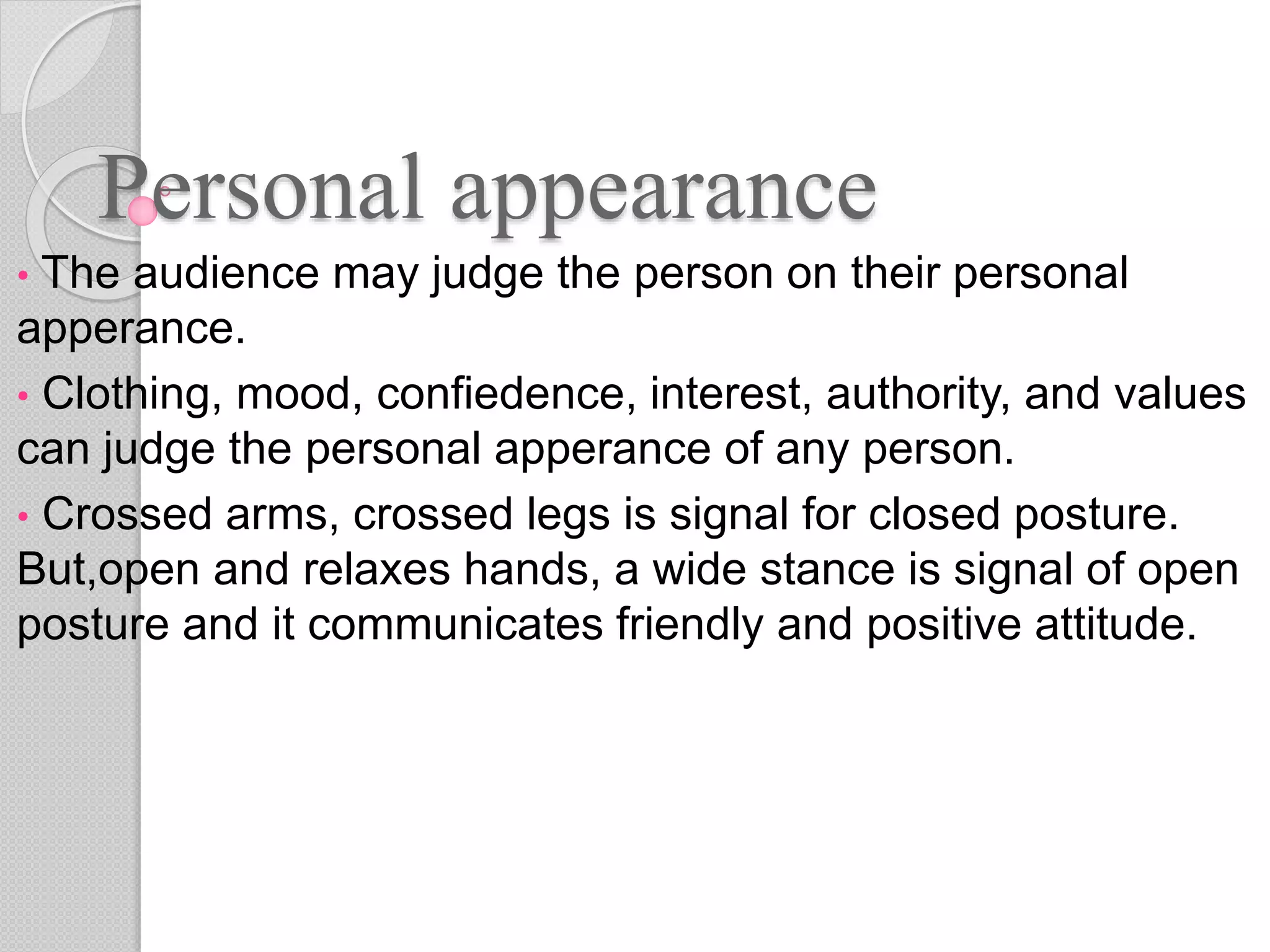 Kinesics (Communication Skills) | PPTX