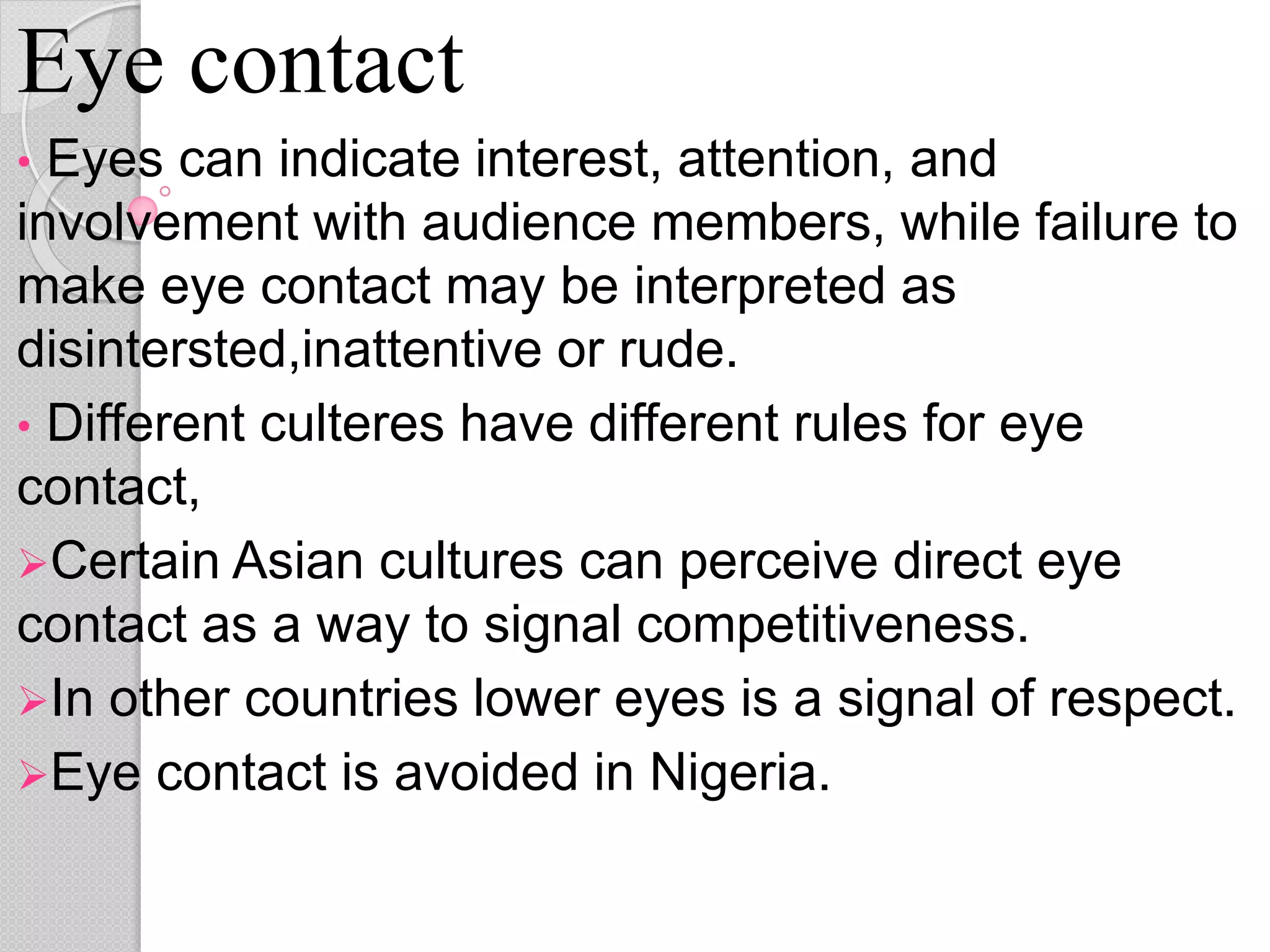 Kinesics (Communication Skills) | PPTX