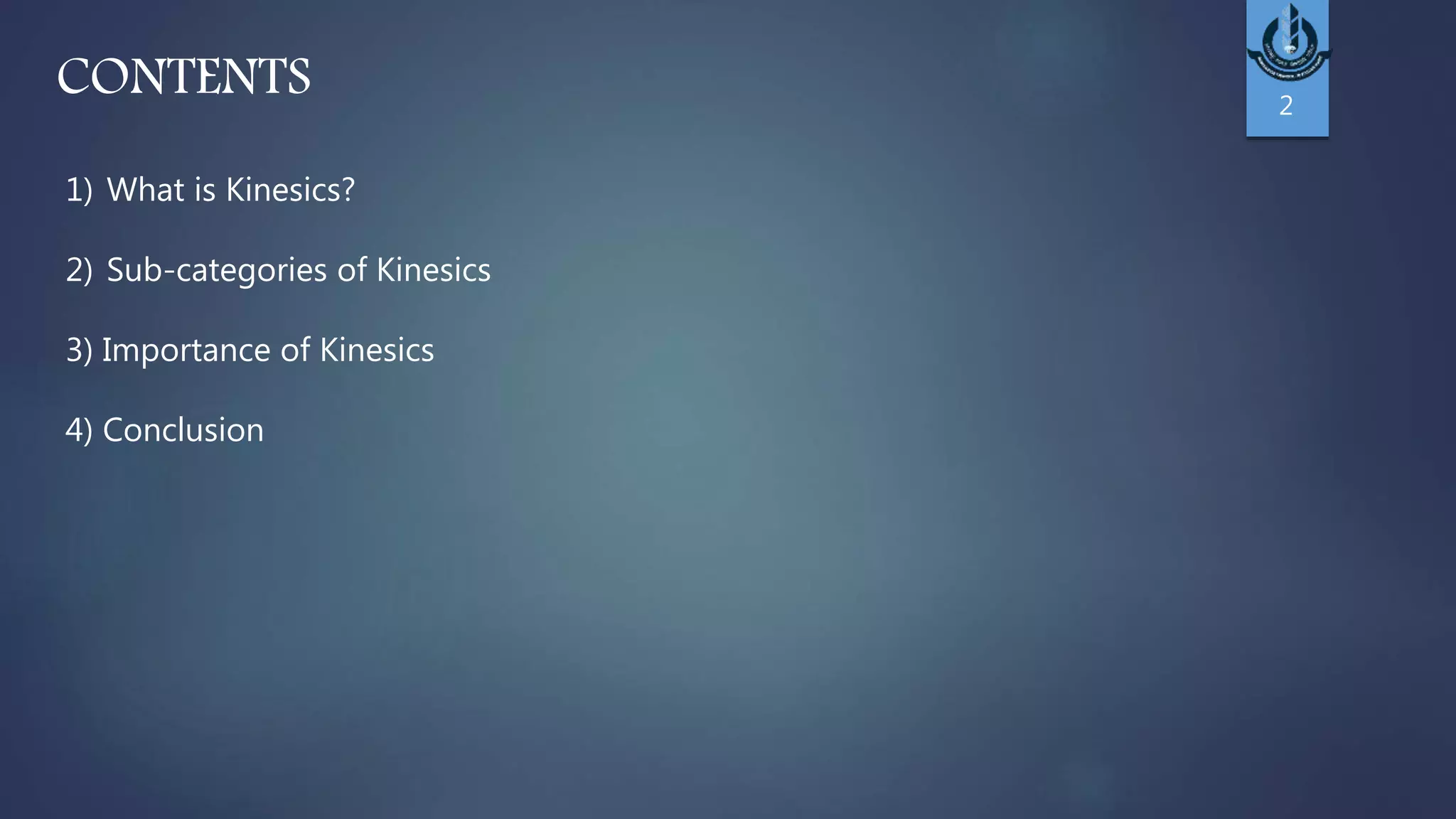 Kinesics | PPTX