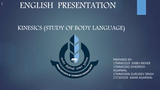 Kinesics | PPTX