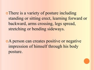 Kinesics (study of body language) | PPTX