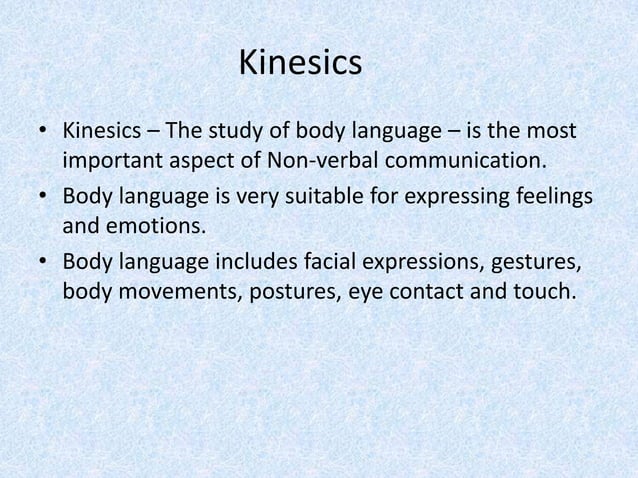 Kinesics and para linguistics | PPTX