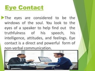 KINESICS Communication Skills. | PPTX | Eye and Vision Conditions ...