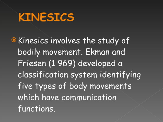 Kinesics in public speaking | PPT