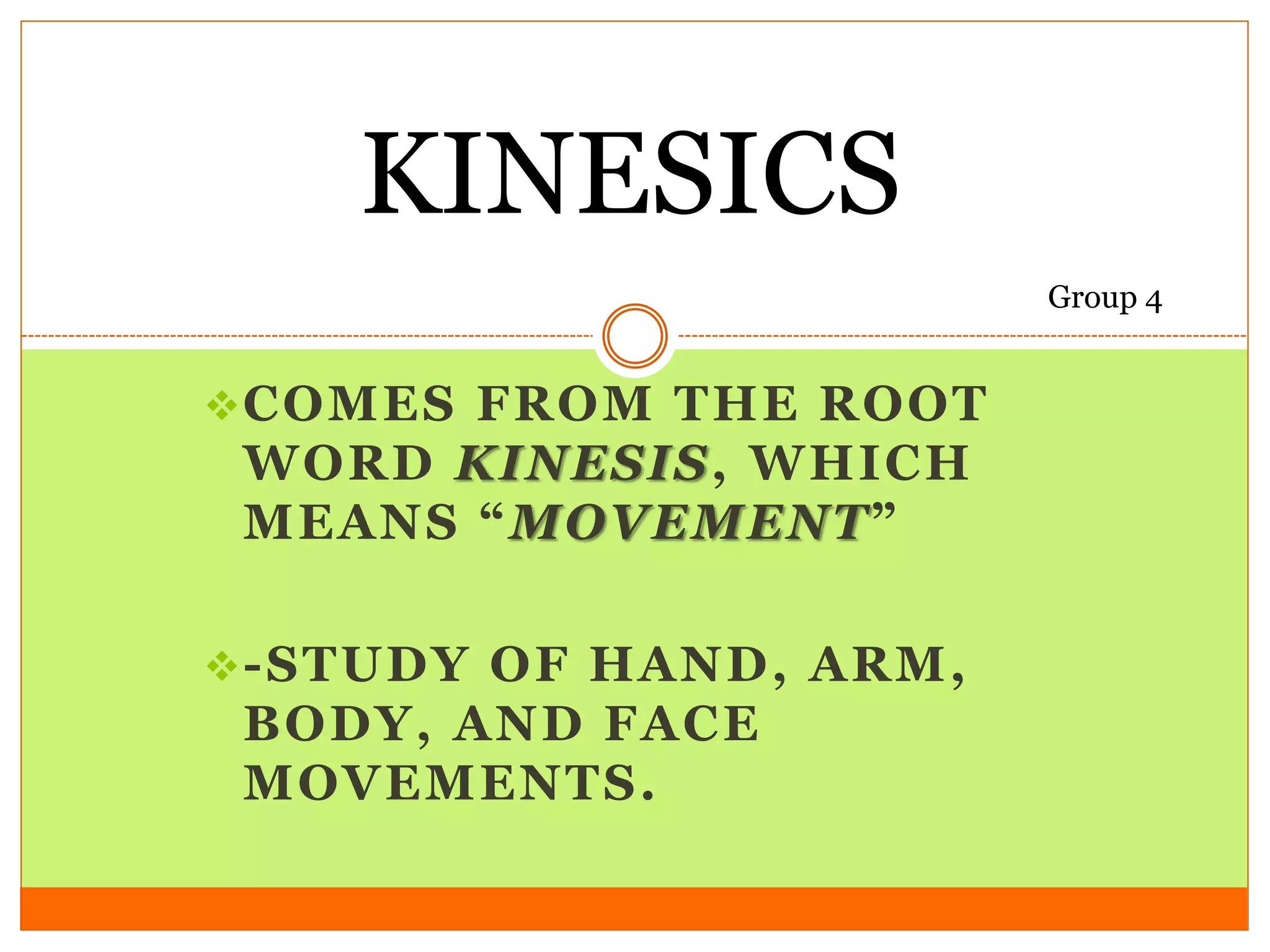 Kinesics | PPTX