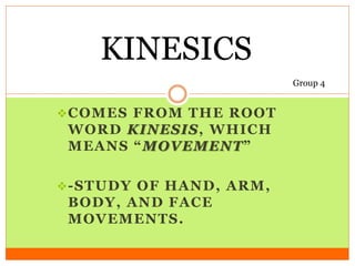Kinesics | PPT