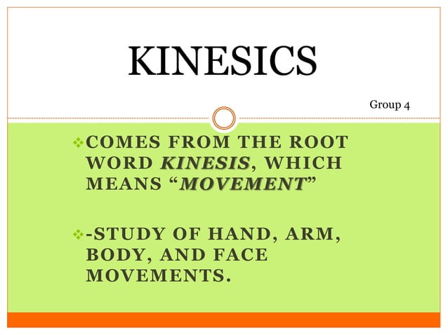 Kinesics | PPT