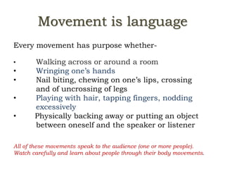 Kinesics | PPTX | Style & Fashion