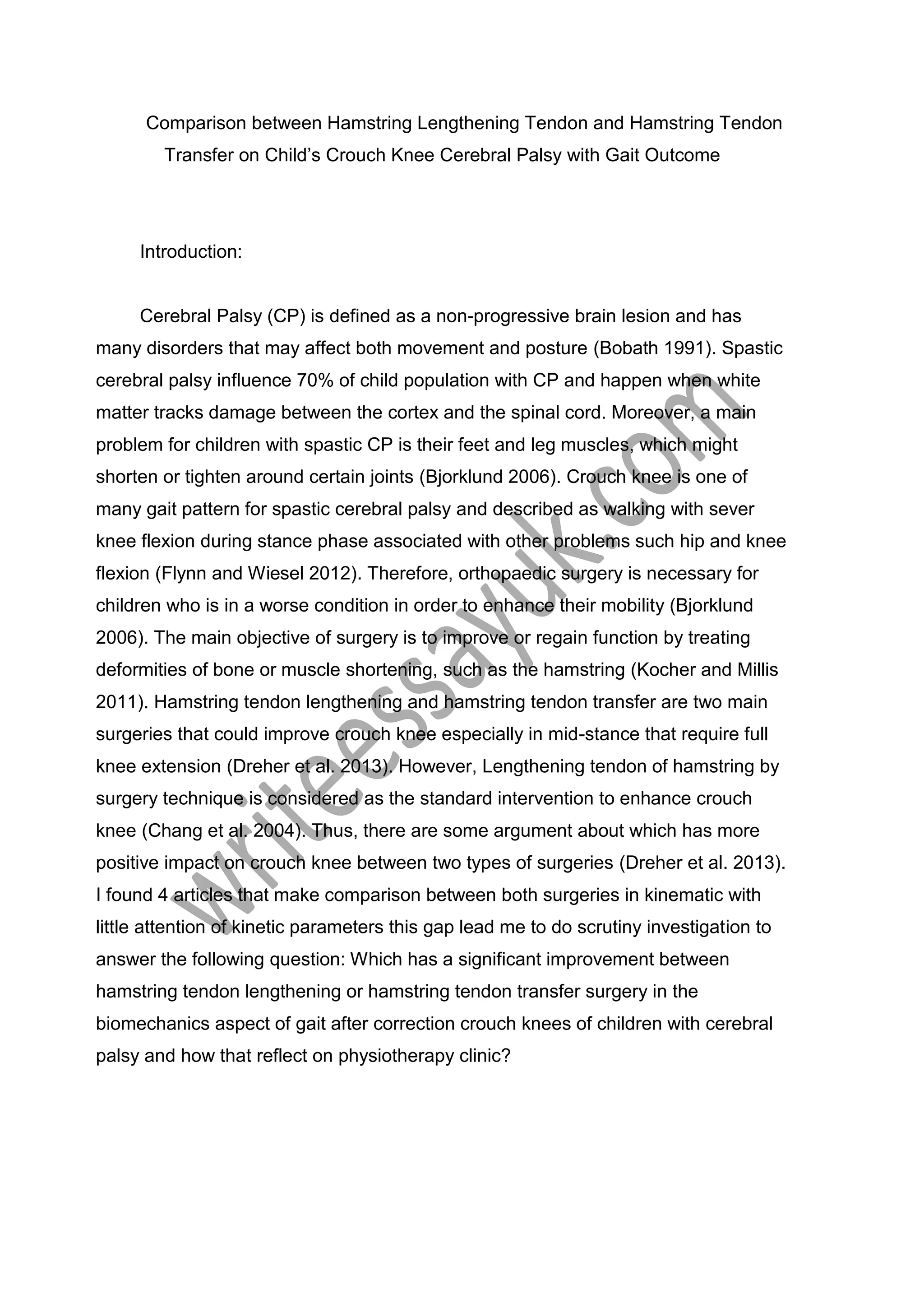 Comparison between Hamstring Lengthening Tendon and Hamstring Tendon ...