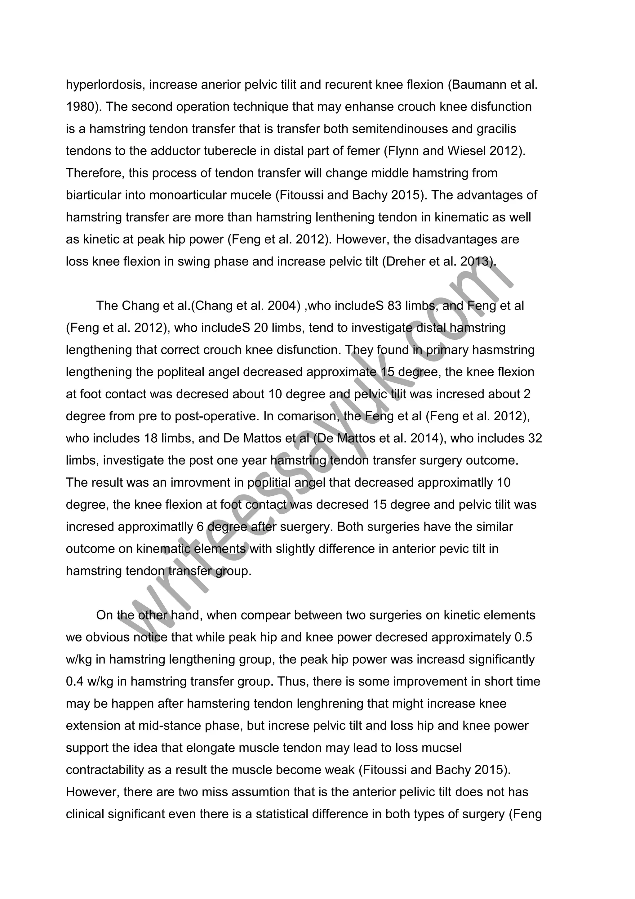 Comparison between Hamstring Lengthening Tendon and Hamstring Tendon ...