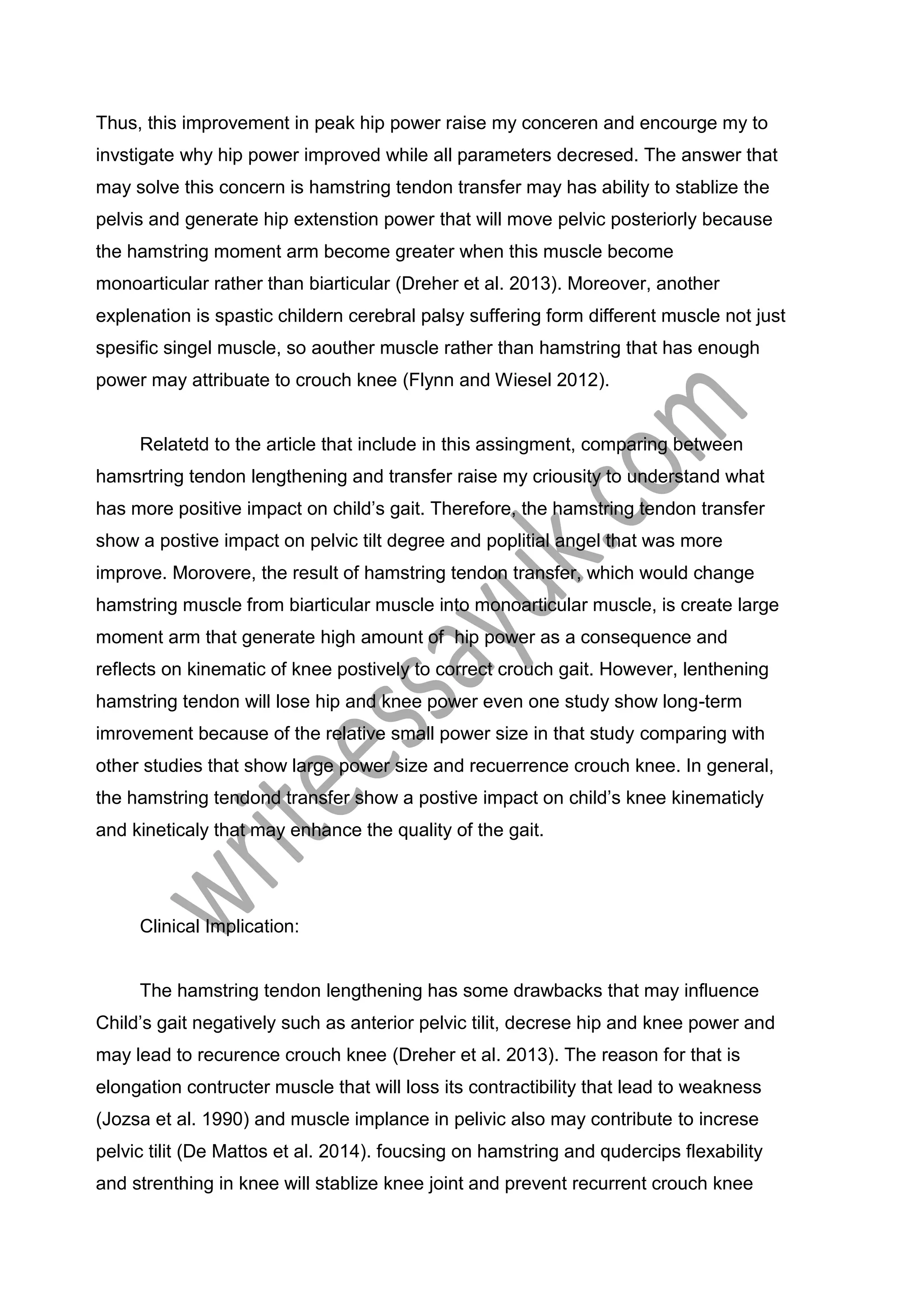 Comparison between Hamstring Lengthening Tendon and Hamstring Tendon ...