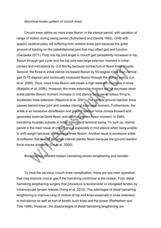 Comparison between Hamstring Lengthening Tendon and Hamstring Tendon ...