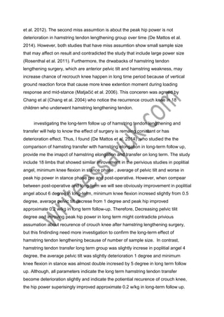 Comparison between Hamstring Lengthening Tendon and Hamstring Tendon ...