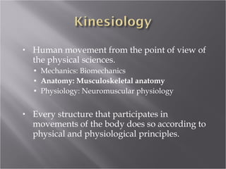 Kinesiology intro 1 | PPT