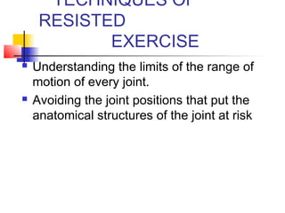 resisted exercises | PPT