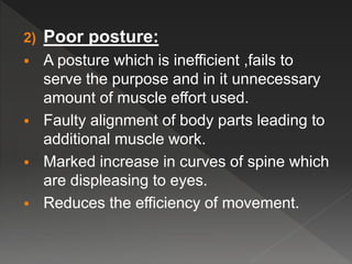 Kinesiology Postures and its types | PPTX