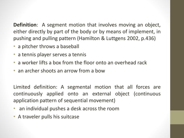 Kinesiology push and pull | PPTX