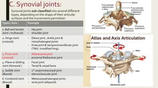 Kinesiology types of joints | PPTX