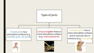 Kinesiology types of joints | PPTX