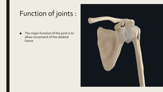 Kinesiology types of joints | PPTX