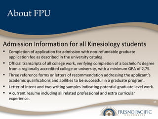 Kinesiology Physicial Education Emphasis Slideshow | PPT | Student ...