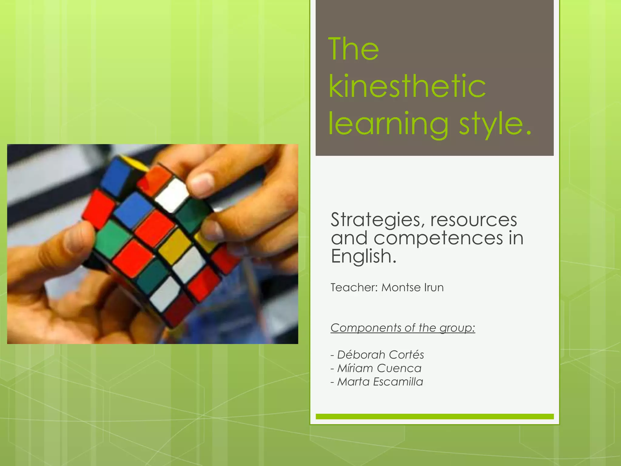 Kinesthetic learning type | PPT