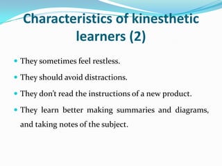 Kinesthetic power point | PPTX