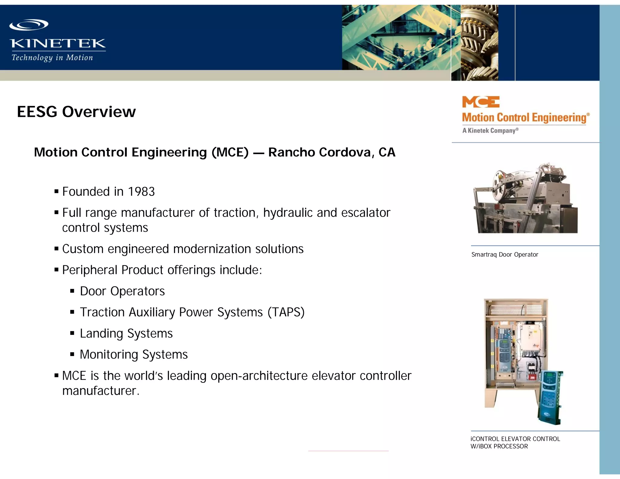 Kinetek Elevator & Escalator Solutions | PDF