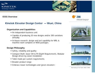 Kinetek Elevator & Escalator Solutions | PDF