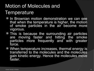 Kinetic Model Of Matter | PPT
