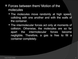 Kinetic Model Of Matter | PPT