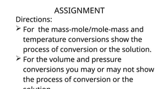 Kinetic-Molecular-Theory-of-Gas_Assignment.pptx | Chemistry | Science