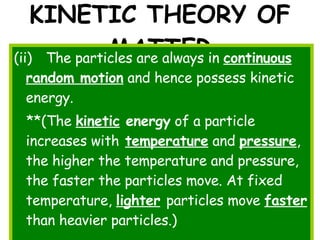 Kinetic Particle Theory (Slg Introduction) | PPT