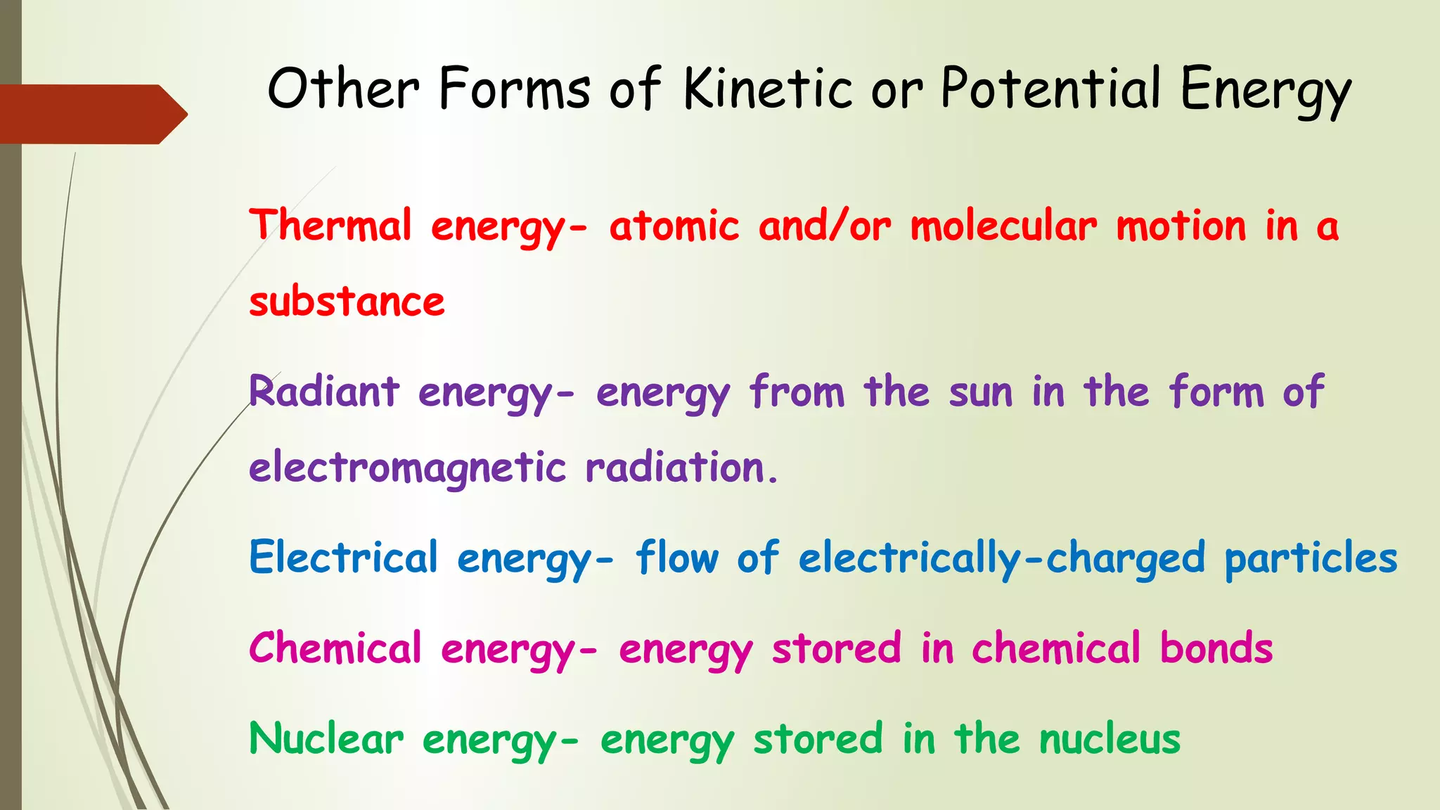Kinetic and Potential Energy | PPT