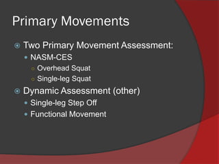 Kinetic Chain Assessment | PDF