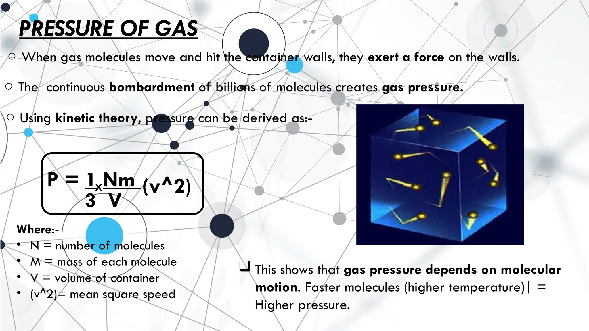 (Kinetic Energy of Gases in chemistry bio tech bsc | PPTX