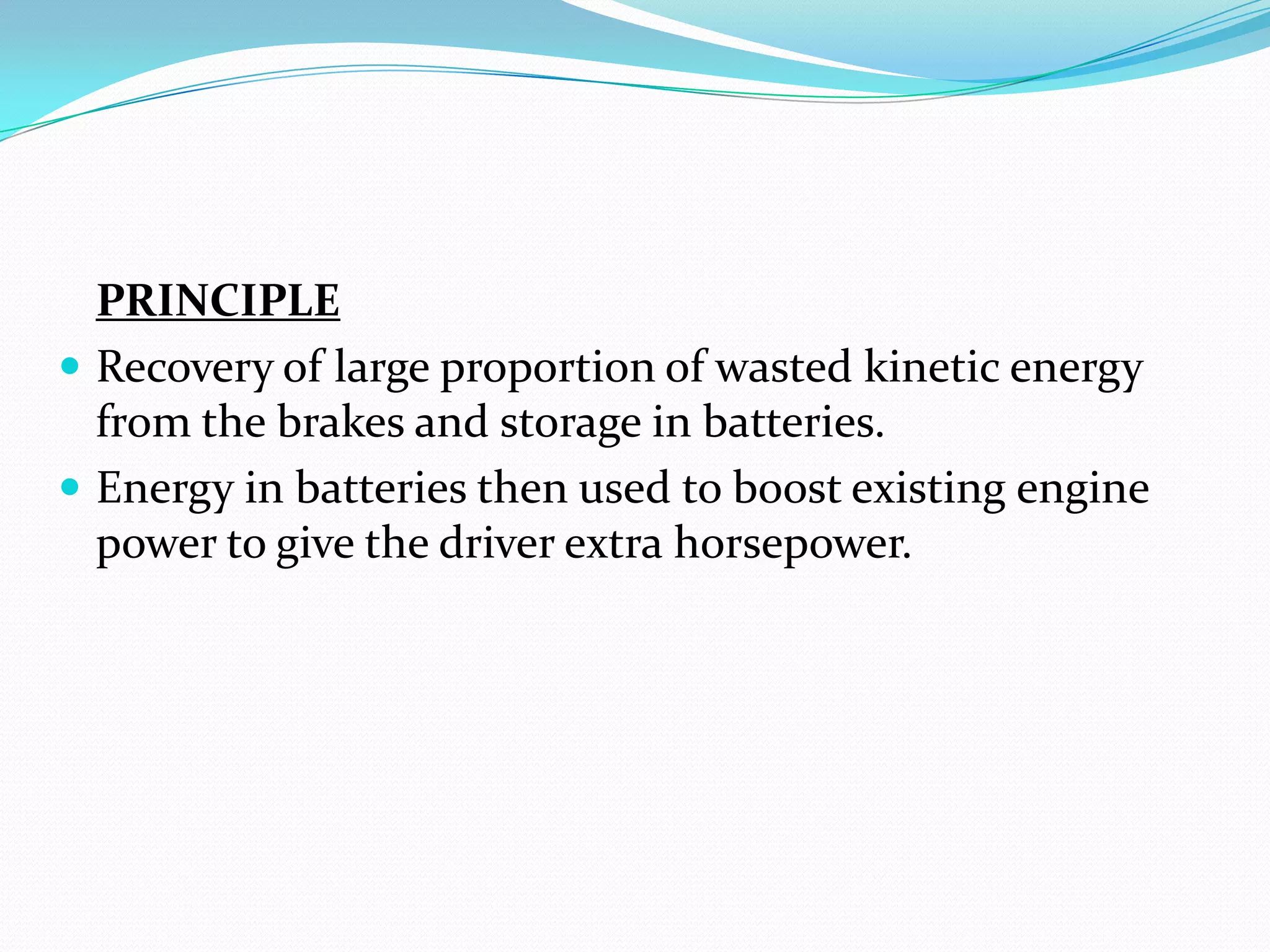 Kinetic energy recovery systems | PPTX