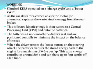 Kinetic energy recovery systems | PPTX