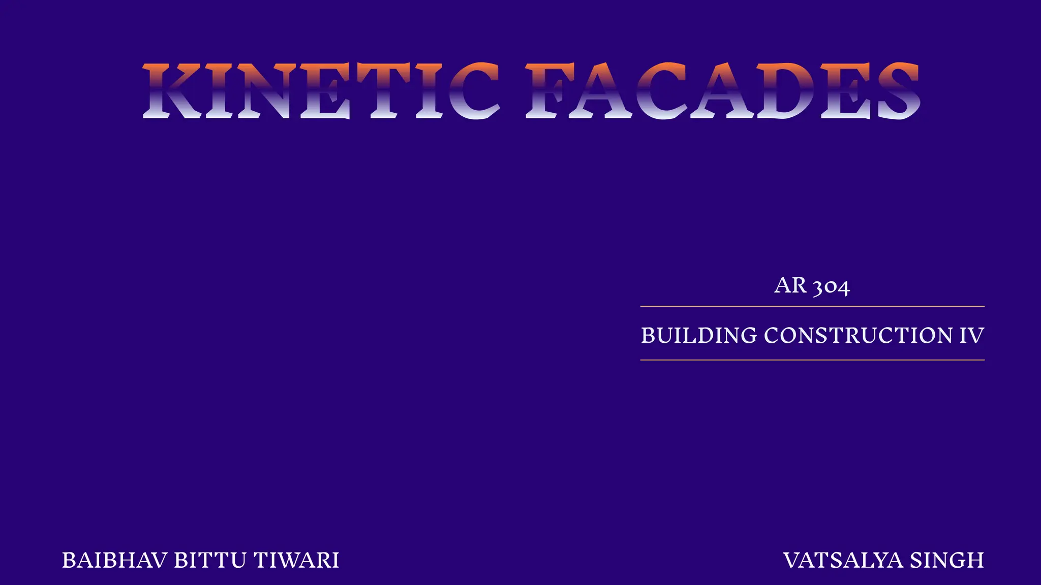 Kinetic Facades Presentation with Case Study | PDF