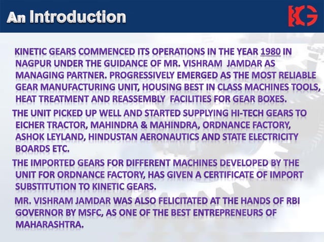 Kinetic Gears Profile | PPT