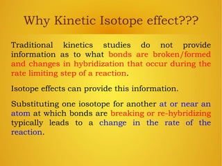 Kinetic isotope effects | PDF